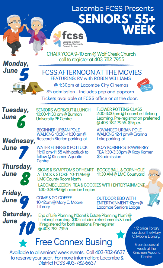 Tons of events happening for Seniors' Week in Lacombe ...
