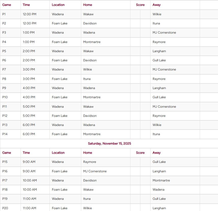 SHSAA volleyball draws for girls' provincials, boys' regionals ...