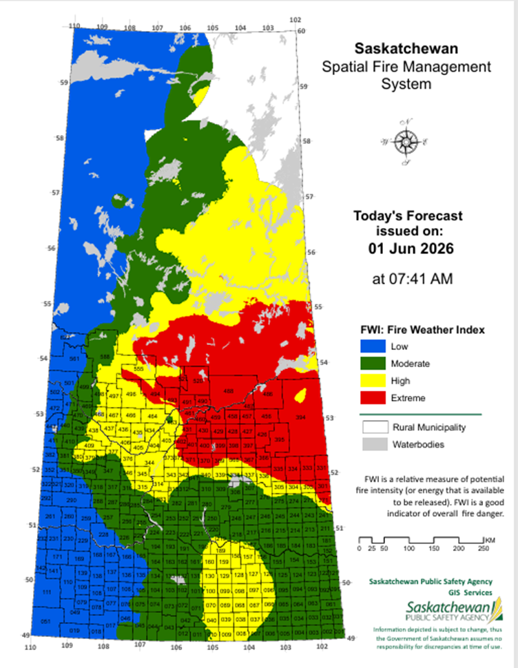 Provincial fire ban lifted across southern Saskatchewan as rainfall ...