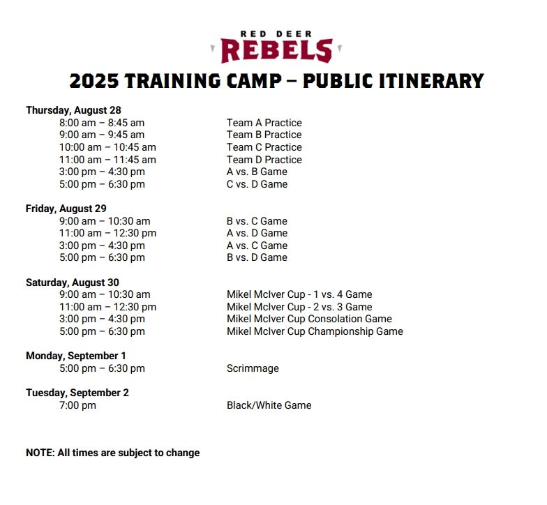 Rebels have new trophy to play for at training camp ...