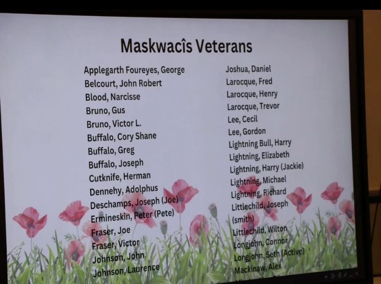 Maskwacis hosts ceremony tomorrow to mark Indigenous Veterans Day ...