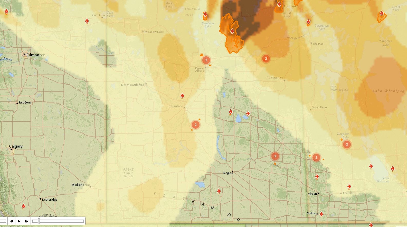 Smell of smoke hits the region as fires continue to rage ...