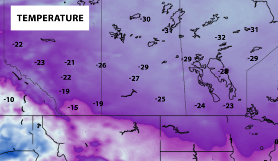 Extreme cold warnings issued for much of Manitoba - Classic107 ...