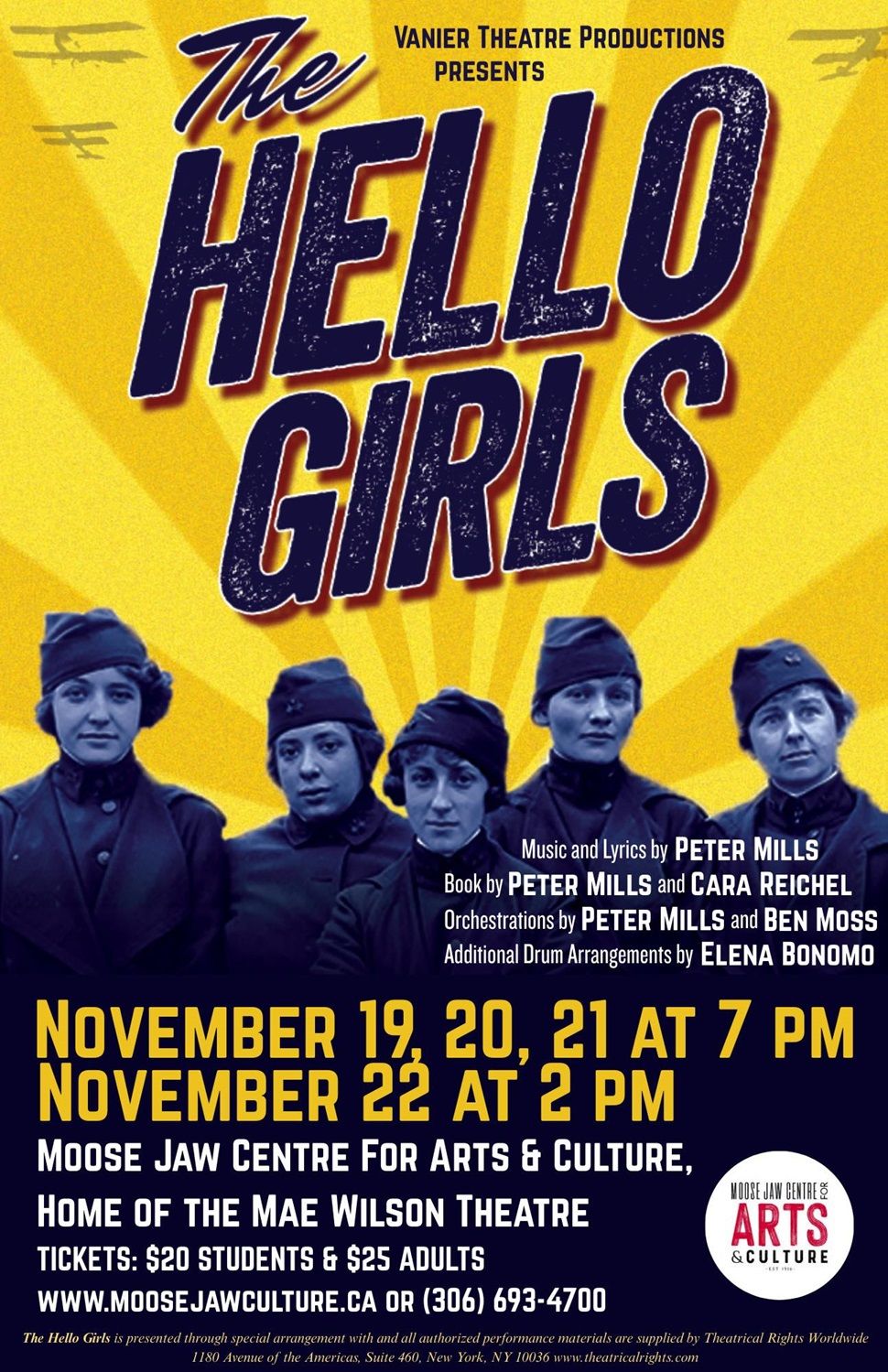 Vanier Collegiate presents: The Hello Girls! - DiscoverMooseJaw.com ...