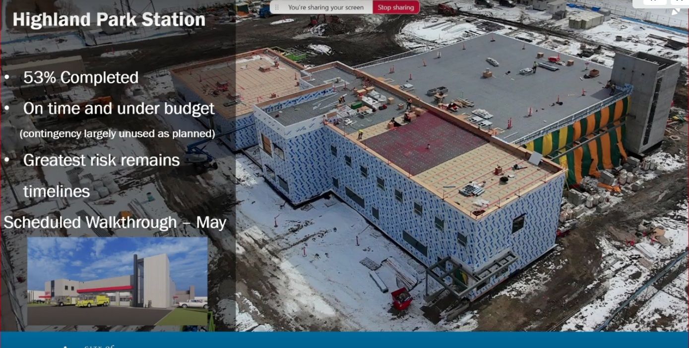 Highland Park fire station 53% complete as call volume continues to ...