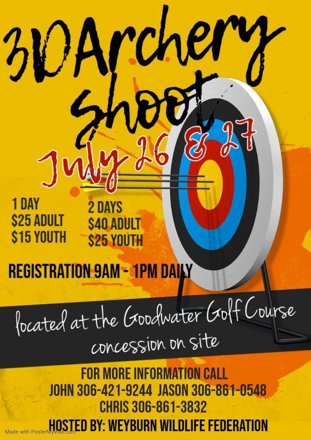Outdoor 3D Archery Shoot coming up for Weyburn Wildlife Federation ...