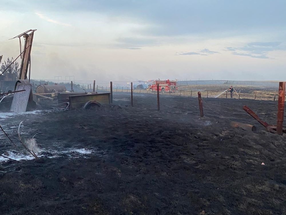 Farmers urged to follow harvest safety tips, following baler fire in ...