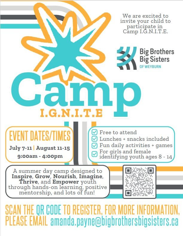 Camp Ignite: Big Brothers Big Sisters Weyburn bringing day camps for ...