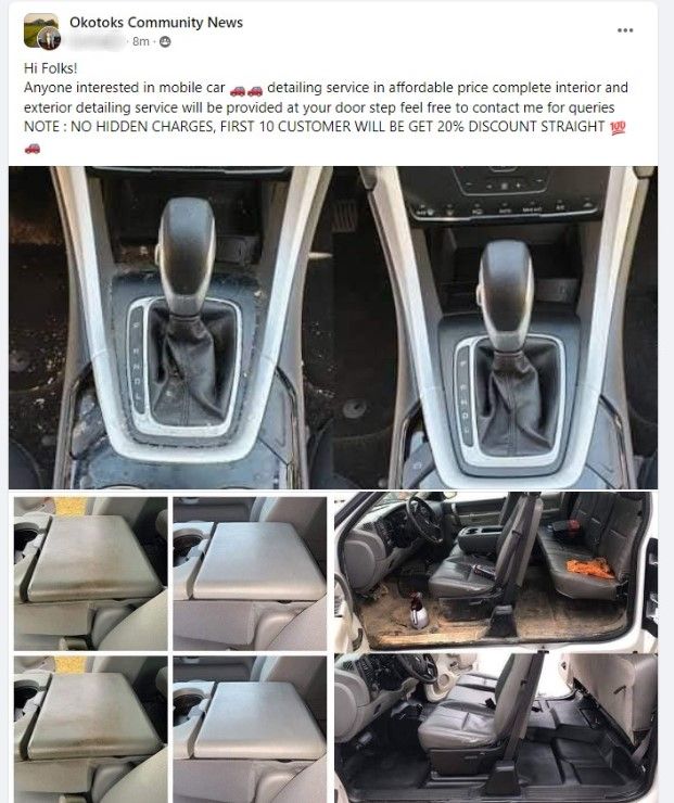 Car detailing scam posts cropping up on Facebook - OkotoksOnline.com ...
