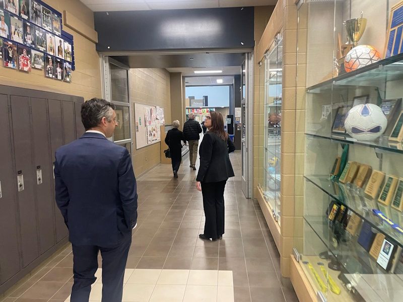 NDP Leader Carla Beck reflects on trade situation during visit to ...