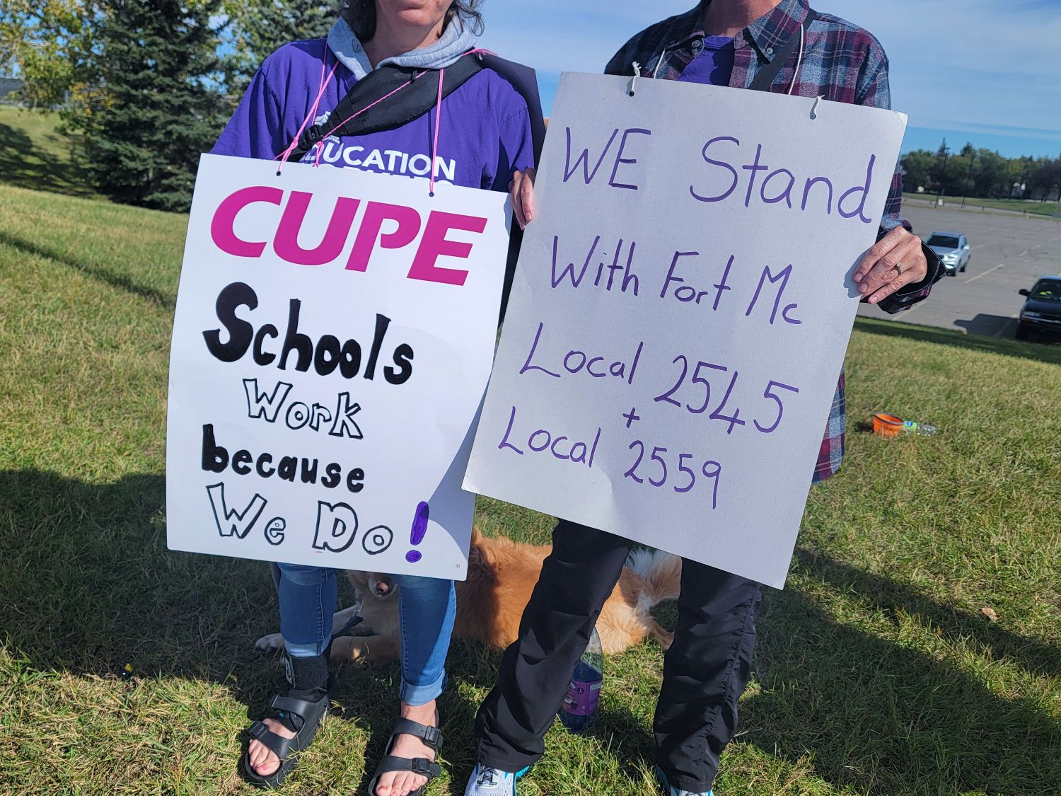 Okotoks education workers host rally for CUPE Education Day of Action ...