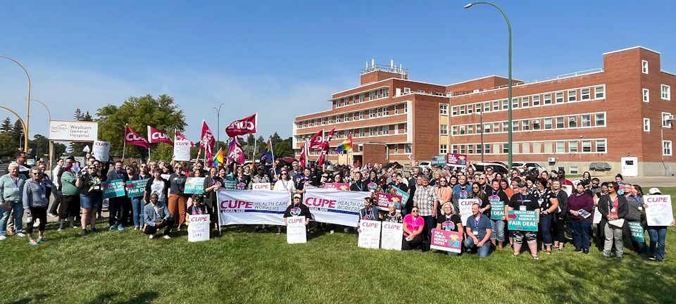 'The patients deserve better': 200 members of CUPE Local 5430 rally in ...