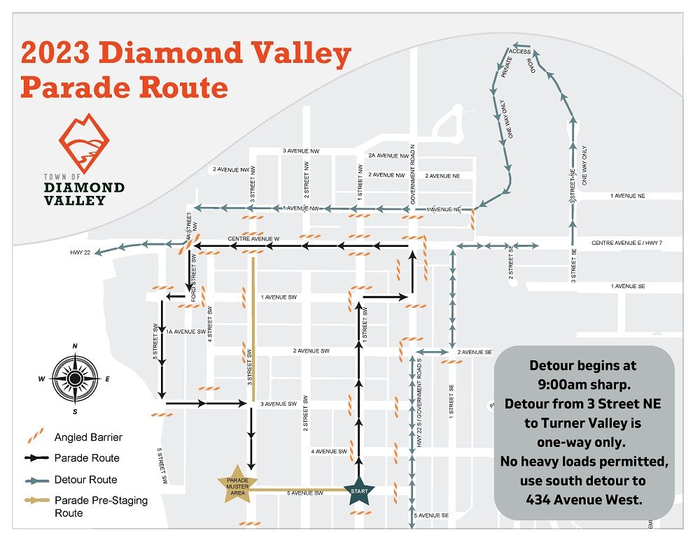 Diamond Valley Parade route map - HighRiverOnline.com - Local news ...
