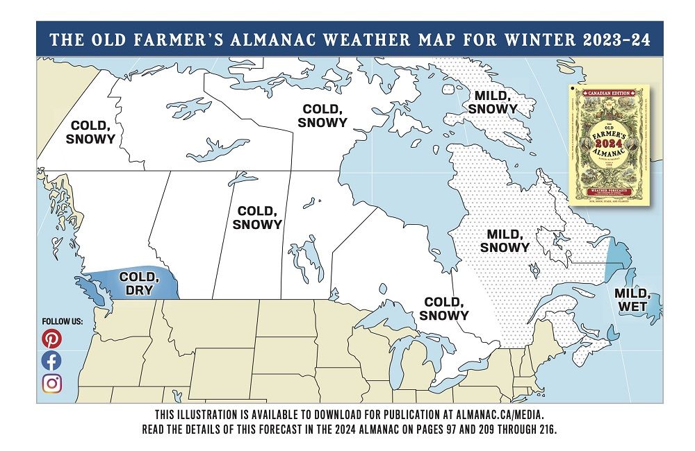 Farmer's Almanac says we can expect a cold, snowy winter ...