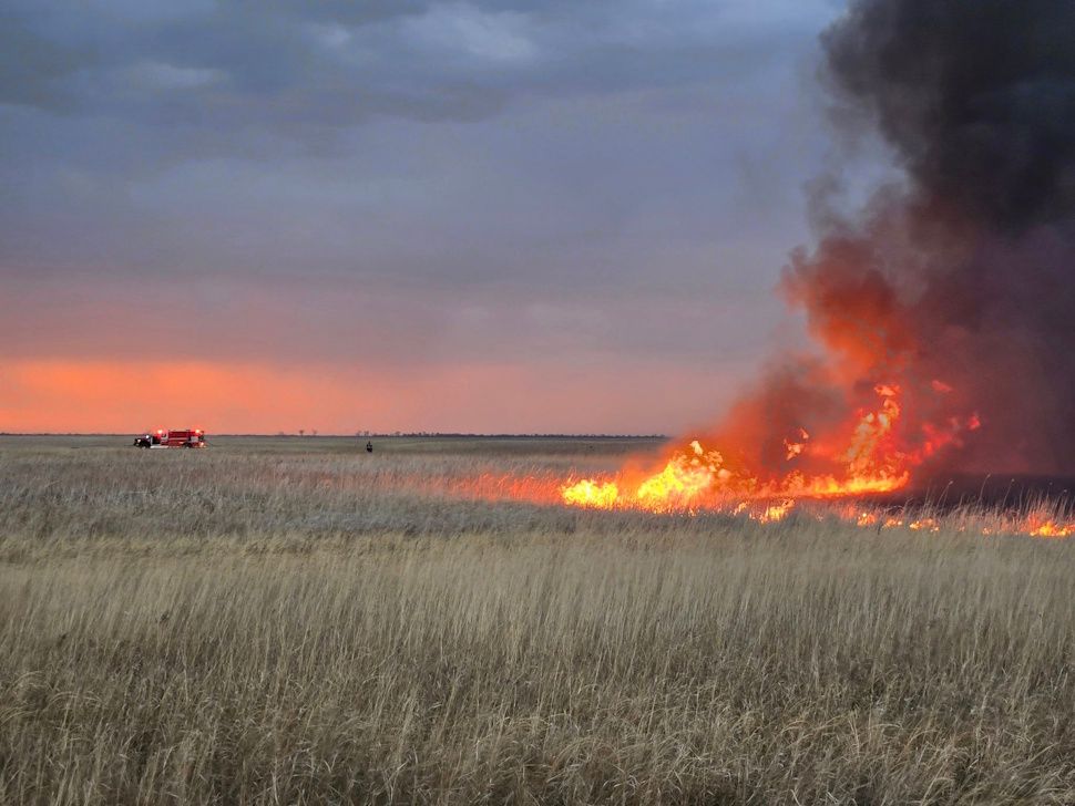 Crews respond to large marsh fire Thursday night near St. Ambroise ...