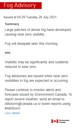 Fog advisory in southwest Saskatchewan - SwiftCurrentOnline.com - Local ...