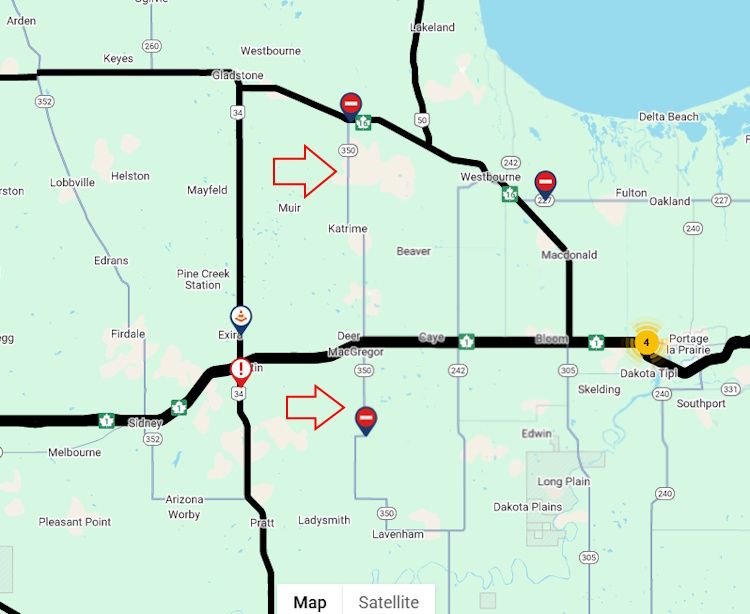 Frost boils and muddy conditions shut down Highway 350 - PortageOnline ...