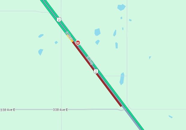 Collision causing delays on southbound Highway 2 near Okotoks ...