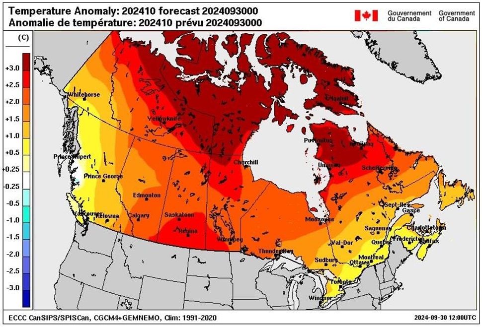 Fall weather outlook for Saskatchewan: Mild temperatures expected to ...