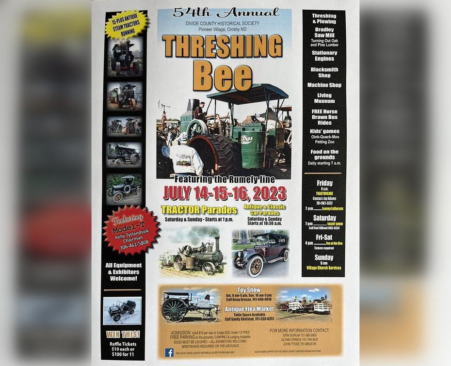 54th Annual Divide County Threshing Bee - DiscoverEstevan.com - Local ...