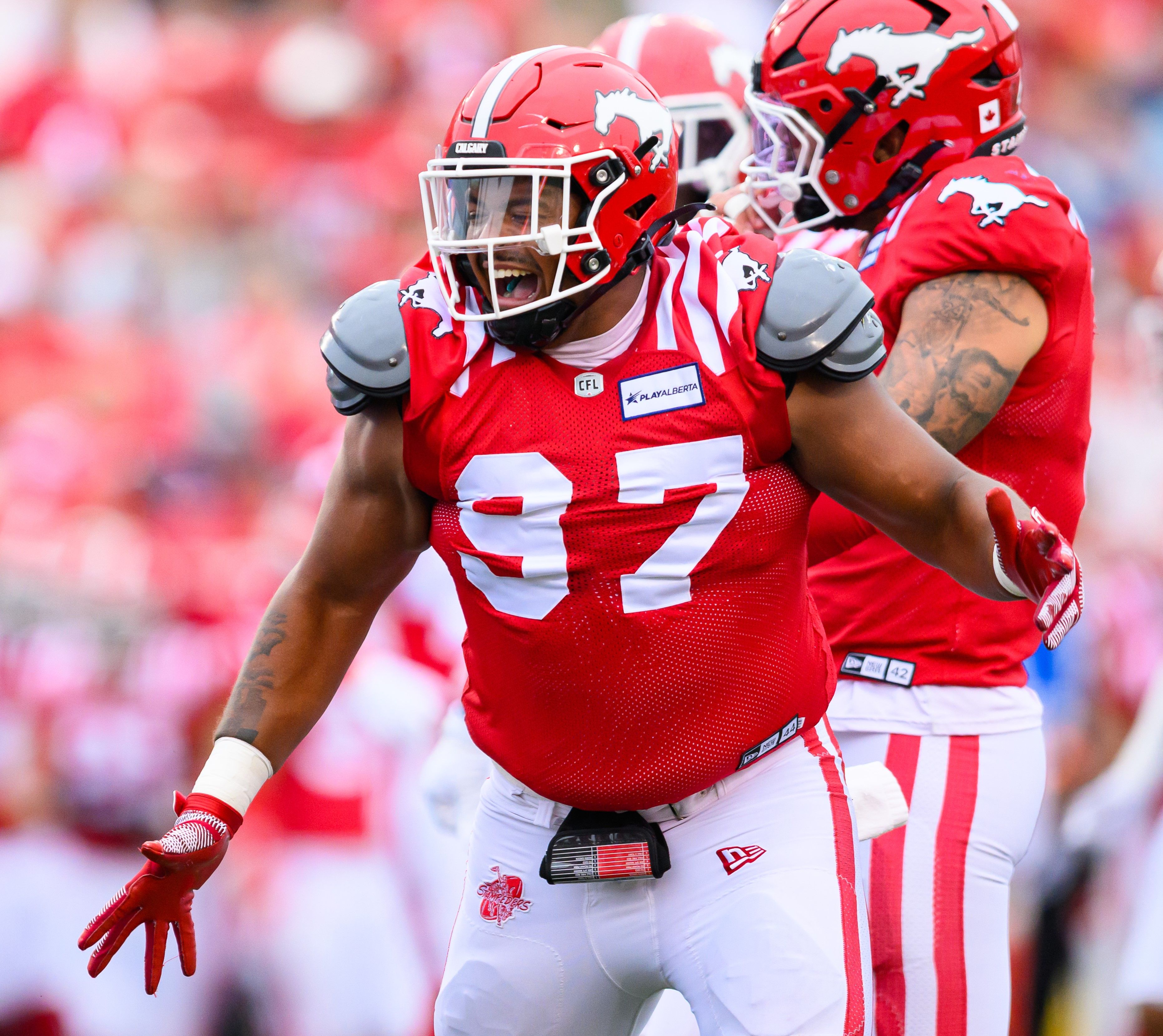 Justin Sambu makes a splash in his debut with Stamps - CochraneNow ...