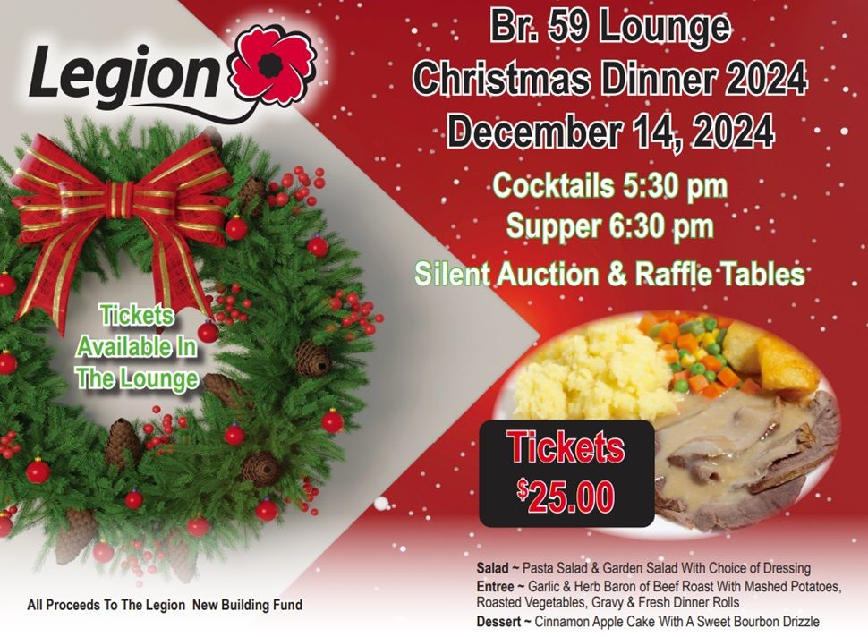 The Legion invites you to their Christmas Dinner! - DiscoverMooseJaw ...