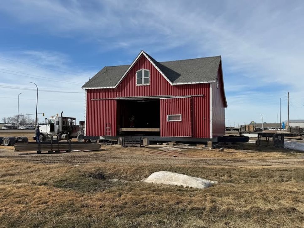 What happened to the red barn on the north side of Winkler ...