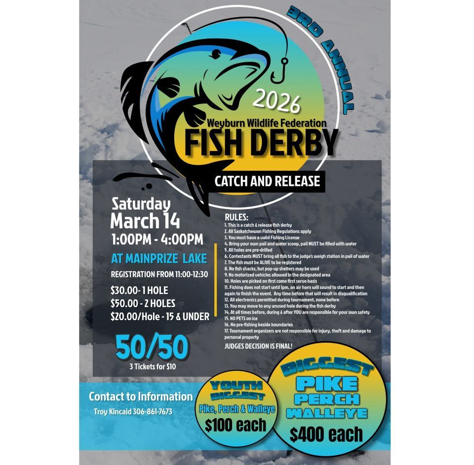 March Madness: Catch the third annual Mainprize Fish Derby on Saturday ...