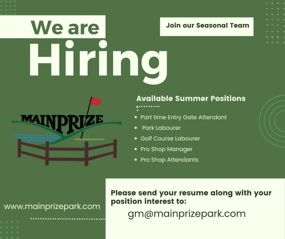 Mainprize Regional Park opening their bookings for the 2025 year ...