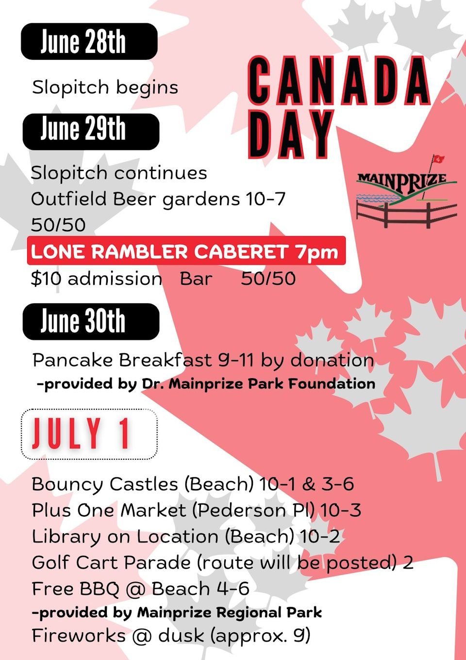 Canada Day long weekend kicks off a full month of activities at ...