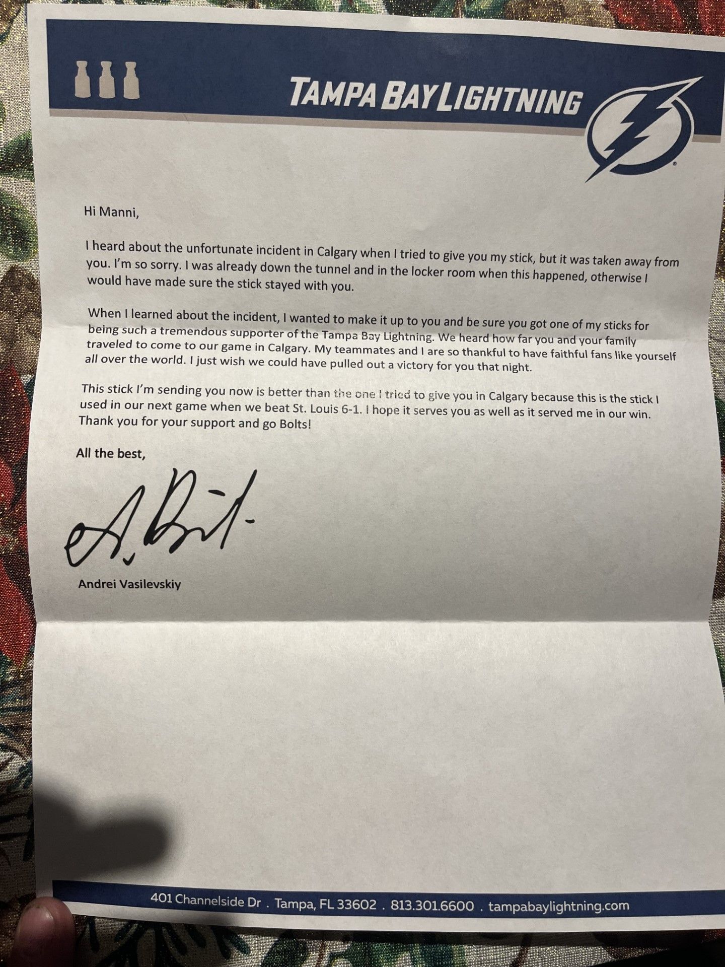Lightning strikes twice for young Tampa fan - DiscoverHumboldt.com ...