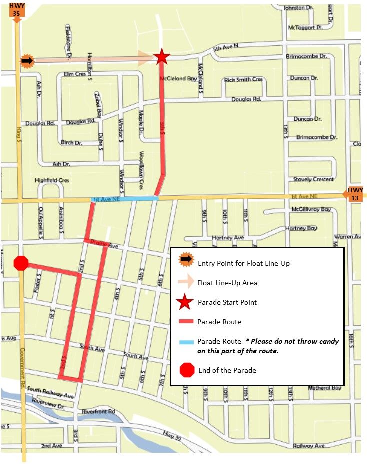 Chamber confirms parade route - DiscoverWeyburn.com - Local news ...