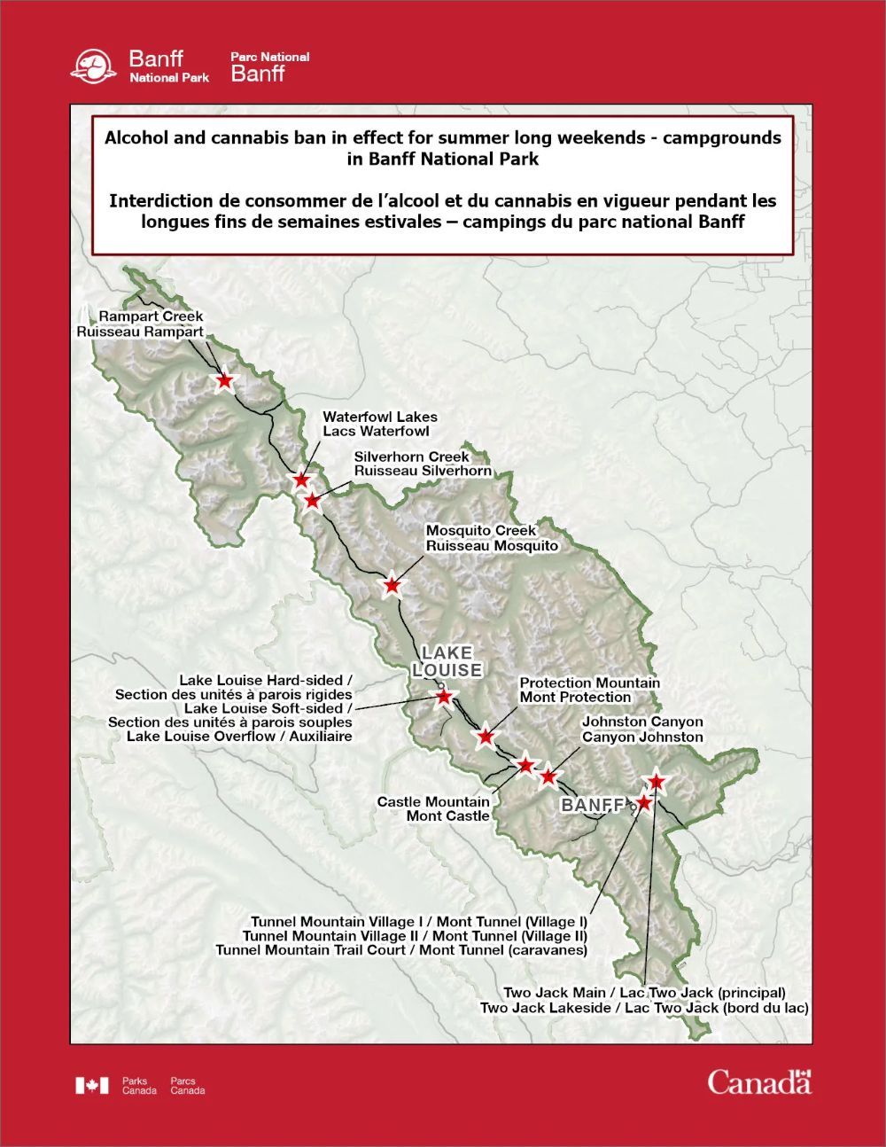 Seasonal alcohol, cannabis ban in Banff campgrounds on three long ...
