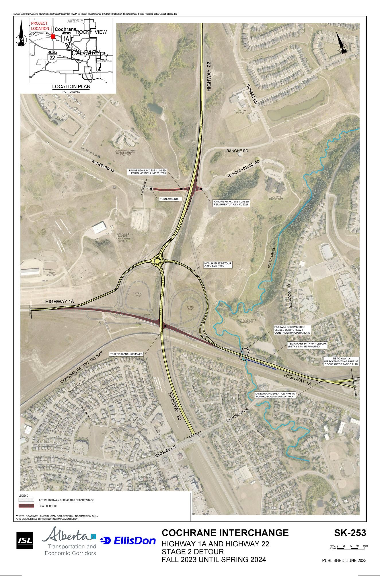 Progress on the work at the 1A/22 Interchange - CochraneNow: Cochrane ...