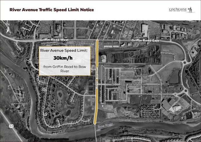New 30 km/h speed limit introduced on River Avenue - CochraneNow ...