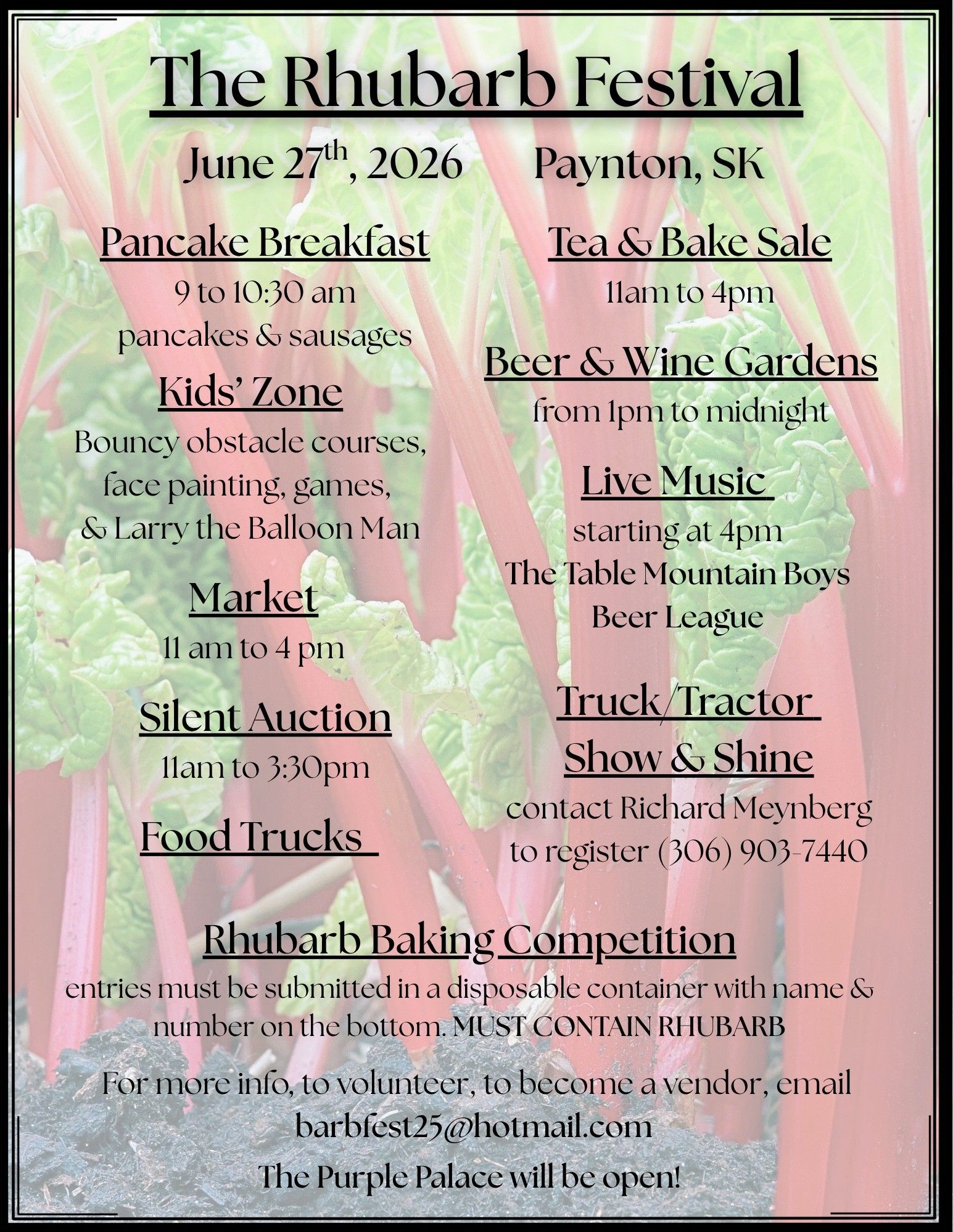 Paynton Rhubarb Festival returns with full day of family fun ...