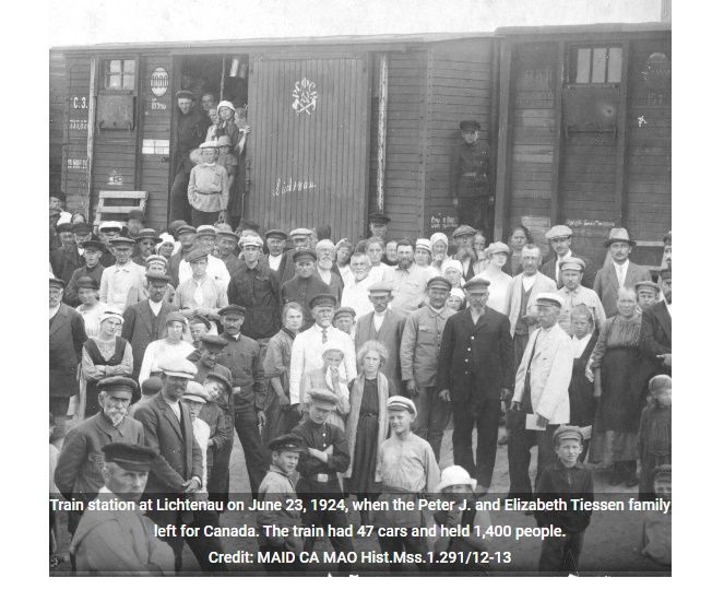 Cross country train trek reenacting Russian Mennonite migration now ...
