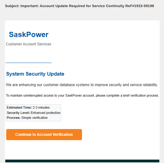 SaskPower issues warning about scam emails - DiscoverMooseJaw.com ...