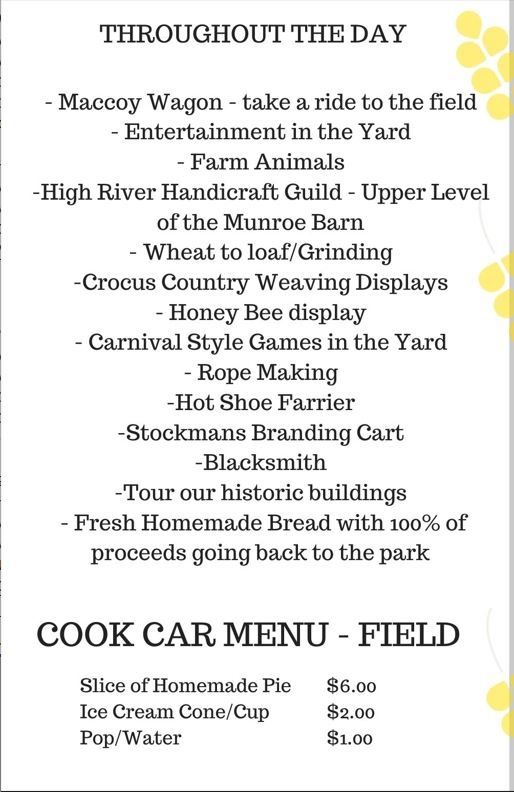 Take a thrilling trip to yester-year at Saturday's Threshing Day ...