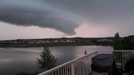 Lightning strike caught on video as thunderstorm puts on dazzling show ...