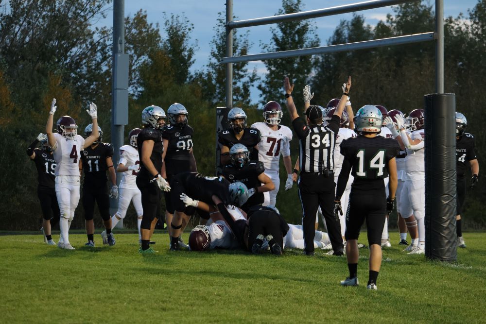 HTA Knights handle the Foothill Falcons in the battle of Okotoks ...