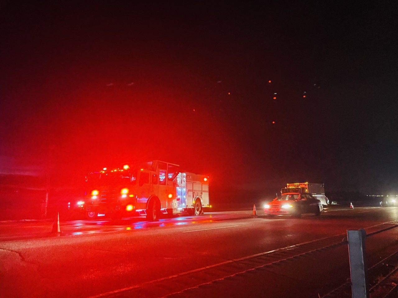 Update: Semi lost its load Northbound on QEII - DiscoverAirdrie.com ...