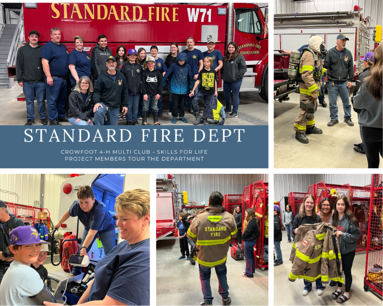 Members of 4-H learning Skills for life with the help of the Standard ...