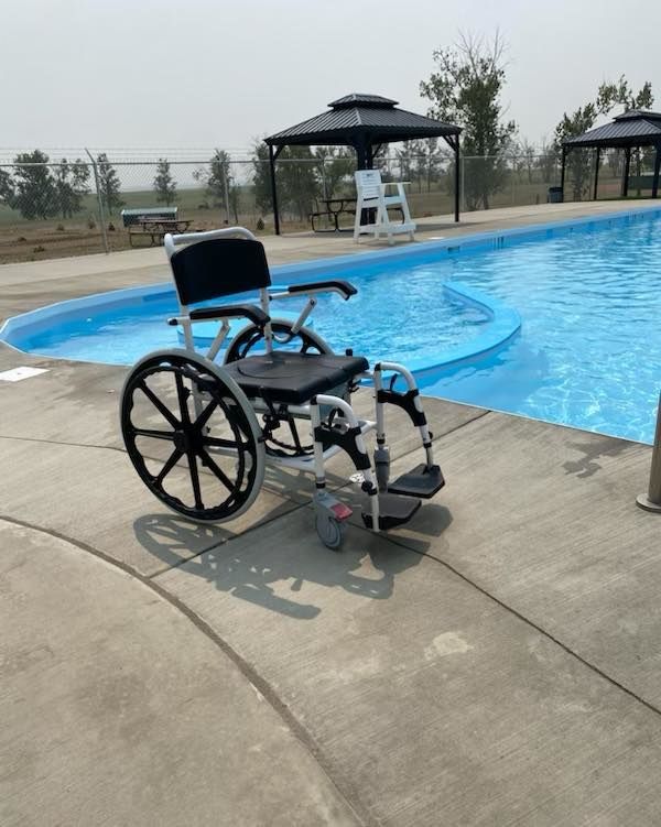 Anyone can beat the heat in Radville: new pool offers water wheelchair ...